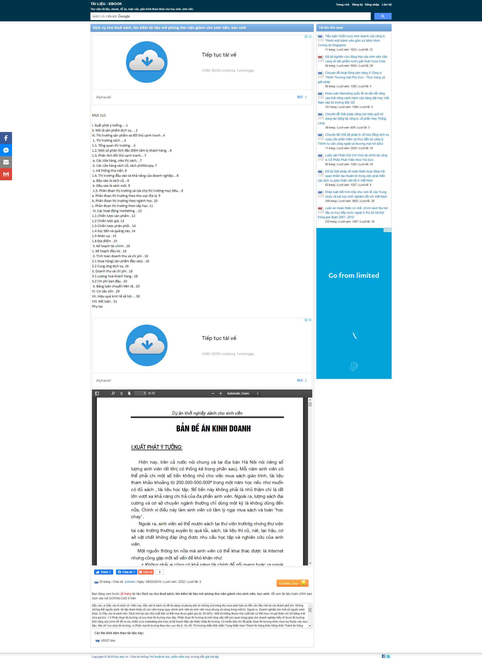 Thiết kế Web cho thuê sách - VietAdsGroup.Vn
