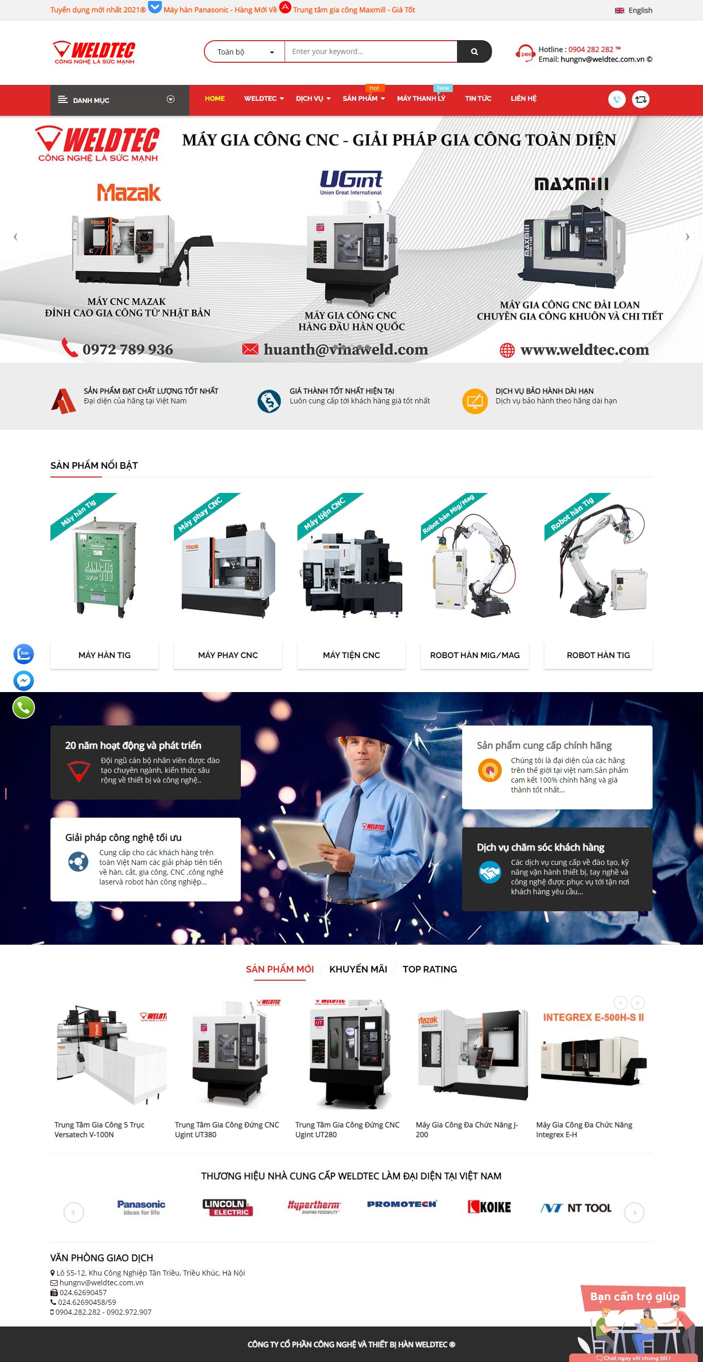 Thiết kế Web bán phụ kiện hàn - VietAdsGroup.Vn