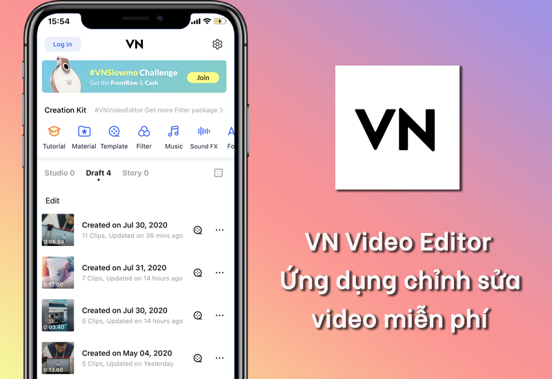 VN Video Editor: Ứng dụng chỉnh sửa video miễn phí, chuyên nghiệp